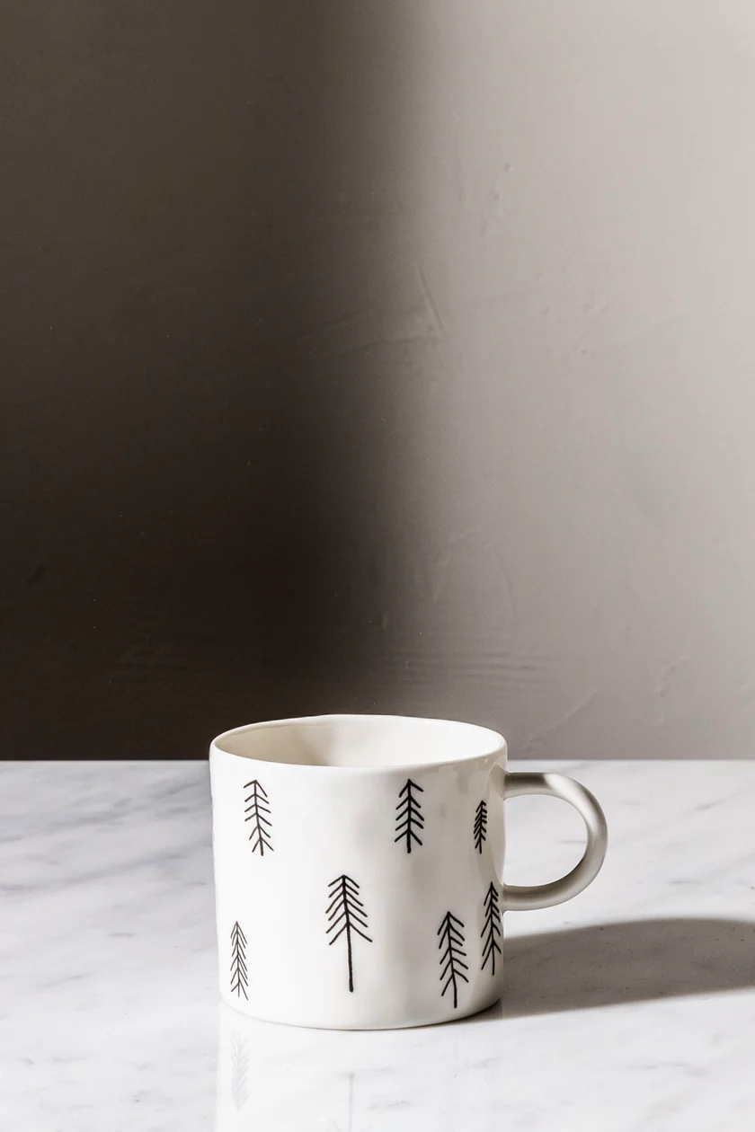Tall Cup with ear, white/ Fine Little Day - Mitistore